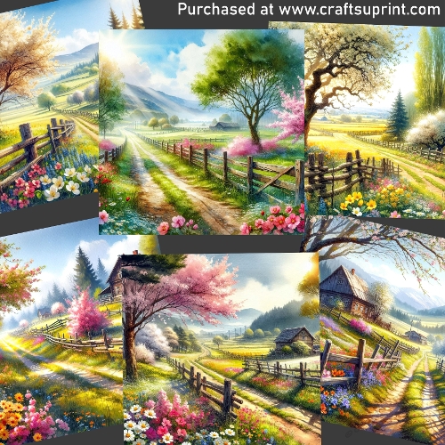 Old countryside roads CARD FRONTS - CUP1363385_123648 | Craftsuprint