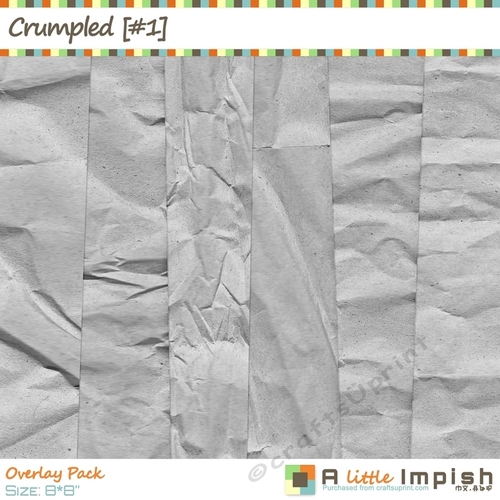 Crumpled [8in] Overlay Pack 01 - CUP991566_2338 | Craftsuprint