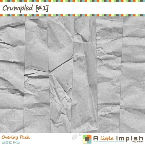 Crumpled [A5] Overlay Pack 01 - CUP991763_2338 | Craftsuprint