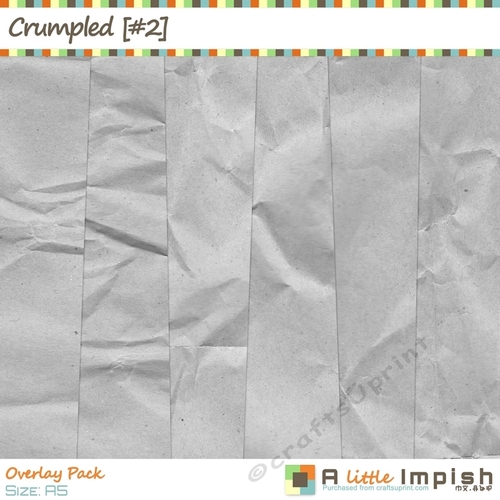 Crumpled [A5] Overlay Pack 02 - CUP992130_2338 | Craftsuprint
