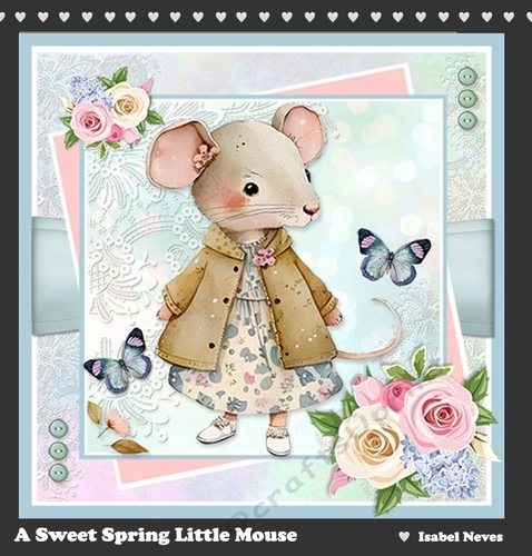 A Sweet Spring Little Mouse - CUP1214675_2073 | Craftsuprint