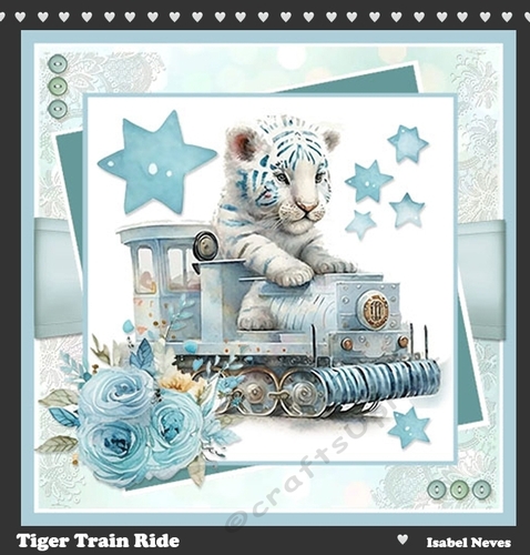 Tiger Train Ride - CUP1214789_2073 | Craftsuprint
