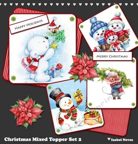 Christmas Mixed Card Toppers and Tags Set 2 - CUP1216898_2073 ...