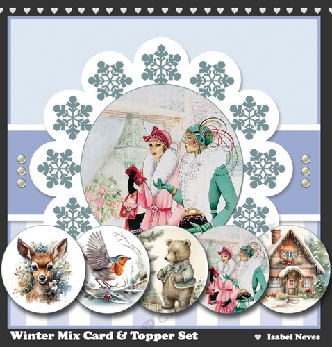 Winter Mix Toppers Set - CUP1242244_2073 | Craftsuprint