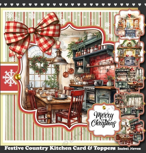 Festive Country Kitchen Toppers Set - CUP1254660_2073 | Craftsuprint