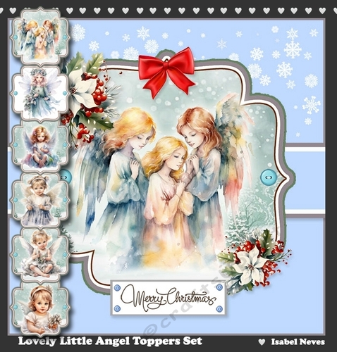 Lovely Little Angel Toppers Set - CUP1257271_2073 | Craftsuprint