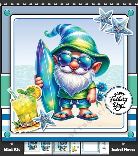 Surfer Gnome - CUP1306404_2073 | Craftsuprint
