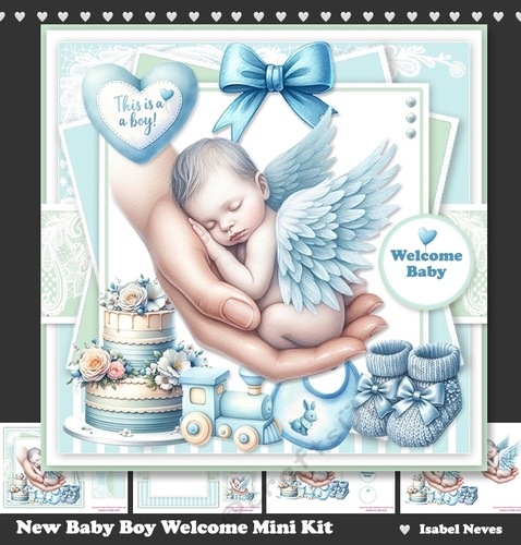 New Baby Boy Welcome - CUP1307373_2073 | Craftsuprint