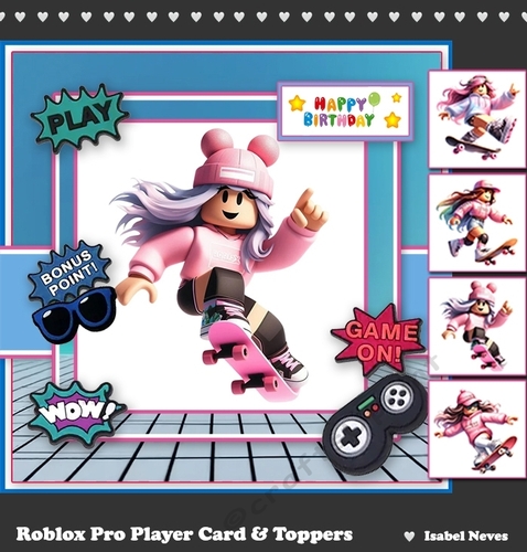 Roblox Pro Player Card & Toppers Set - CUP1331041_2073 | Craftsuprint