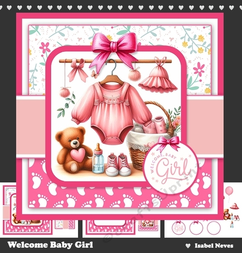 Welcome Baby Girl - CUP1345953_2073 | Craftsuprint