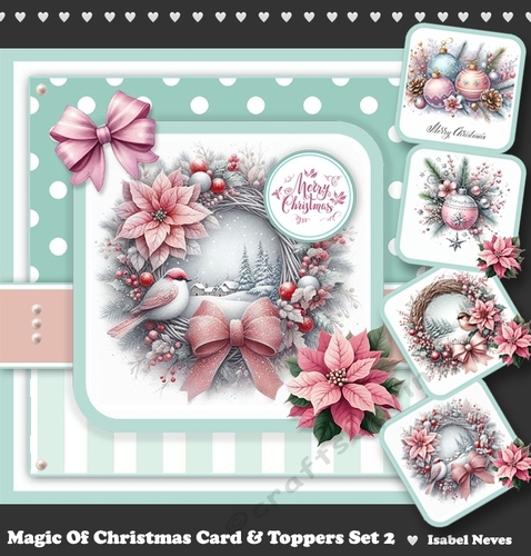Magic Of Christmas Card & Toppers Set 2 - CUP1347859_2073 | Craftsuprint