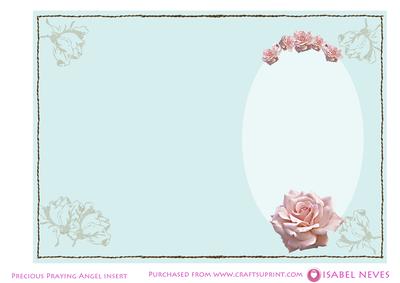 Vintage Rose Card Insert - CUP597947_2073 | Craftsuprint