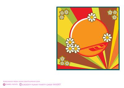 Groovy Funky Fun Card Insert - CUP599658_2073 | Craftsuprint