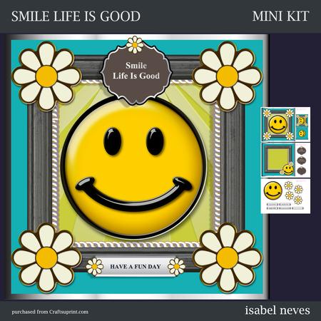 Smile Life is Good - CUP676624_2073 | Craftsuprint