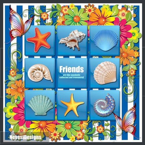 Friends are like sea shells - CUP980398_2073 | Craftsuprint