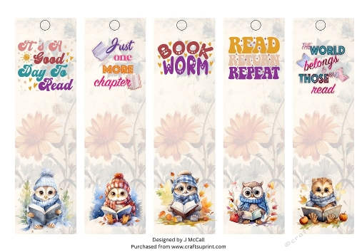 owl bookmarks - CUP1359406_5834 | Craftsuprint