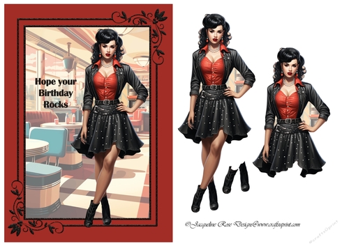 Rockabilly Lady - CUP1278812_16 | Craftsuprint