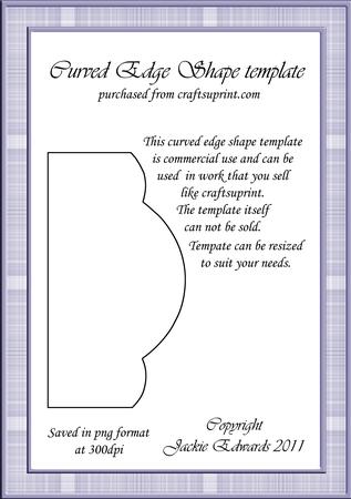 Curved Edge Template - CUP178562_16 | Craftsuprint