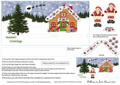 Moveable Santa Christmas Card - CUP18498_16 | Craftsuprint