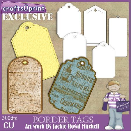 Border Tag Templates - CUP307241_656 | Craftsuprint