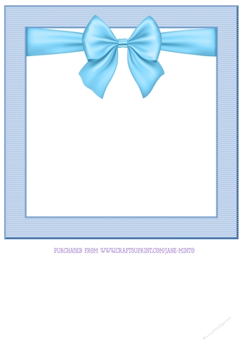 BOW FRAME BLUE - CUP1047222_57683 | Craftsuprint