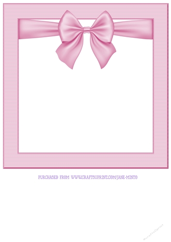 BOW FRAME PINK - CUP1047223_57683 | Craftsuprint