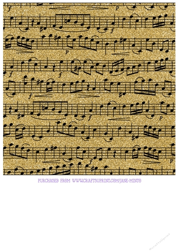 MUSIC PAPER DEEP GOLD - CUP1047240_57683 | Craftsuprint