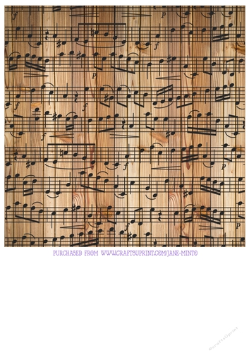 MUSIC PAPER WOOD - CUP1047249_57683 | Craftsuprint