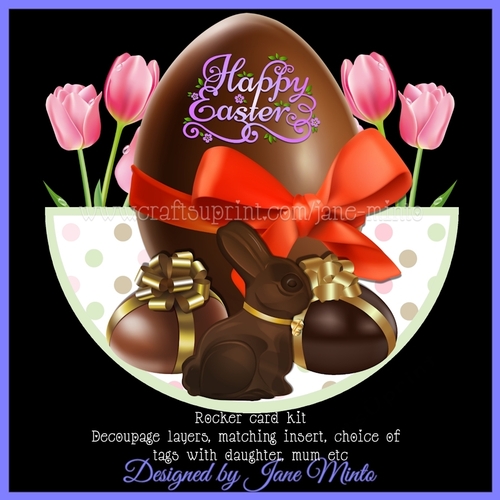 EASTER CHOCOLATE ROCKER CARD - CUP1092424_57683 | Craftsuprint