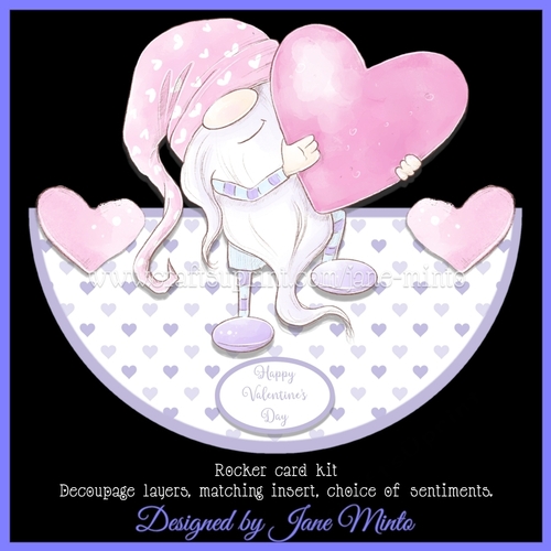 VALENTINE GNOME ROCKER CARD - CUP1094398_57683 | Craftsuprint