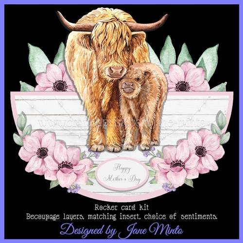 HIGHLAND COWS ROCKER CARD - CUP1095980_57683 | Craftsuprint