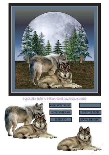 WOLVES QUICK CARD - CUP1102148_57683 | Craftsuprint