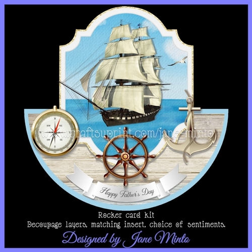 SAILING SHIP ROCKER CARD - CUP1104863_57683 | Craftsuprint