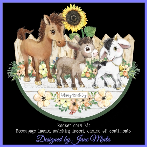 FARM FRIENDS 2 rocker card - CUP1107456_57683 | Craftsuprint