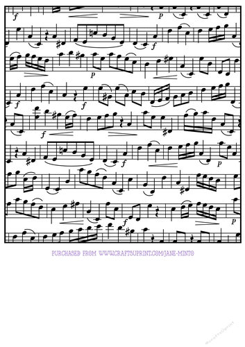 MUSIC PAPER black & white - CUP1110357_57683 | Craftsuprint