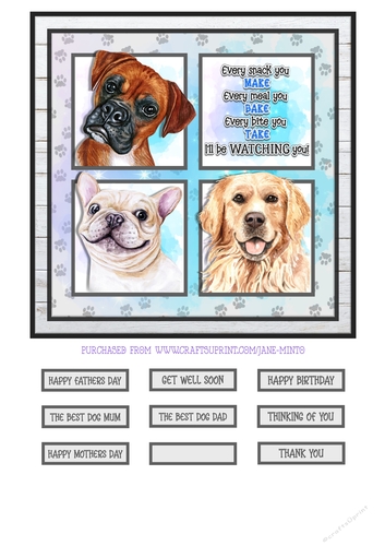WATCHING YOU - quick card - CUP1113275_57683 | Craftsuprint