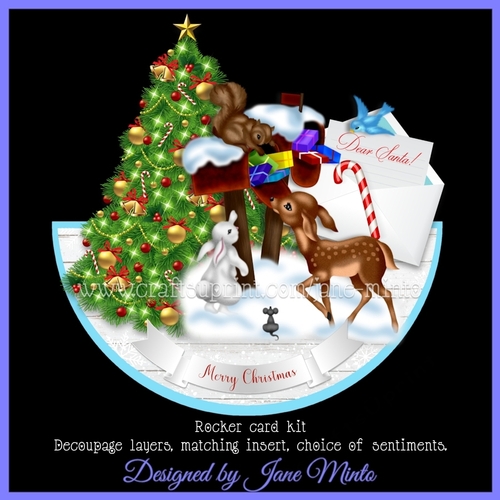 CHRISTMAS POST rocker card - CUP1117505_57683 | Craftsuprint