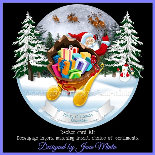 SANTAS SLEIGH rocker card - CUP1120417_57683 | Craftsuprint