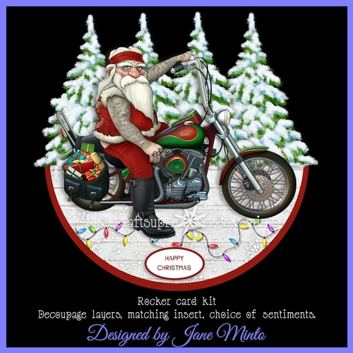 COOL SANTA rocker card - CUP1136017_57683 | Craftsuprint