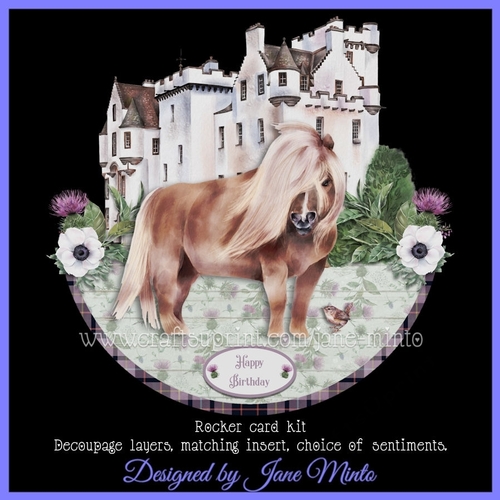 SHETLAND PONY rocker card - CUP1146516_57683 | Craftsuprint
