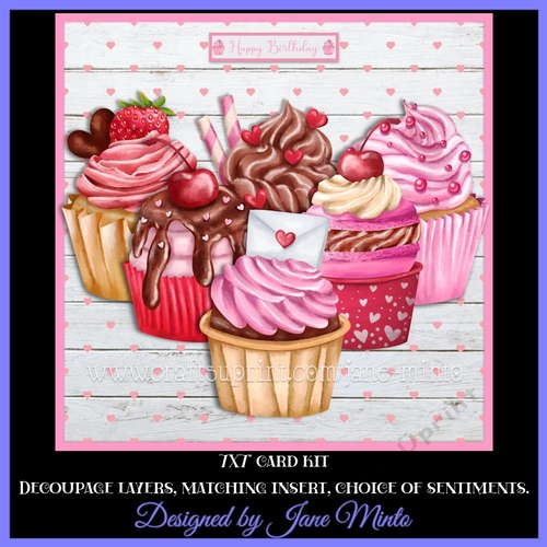 LOVE CUPCAKES mini kit - CUP1148208_57683 | Craftsuprint
