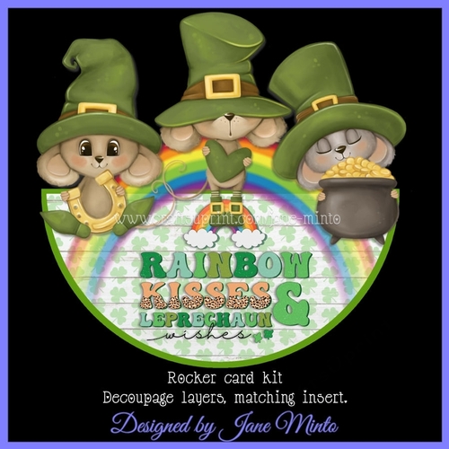IRISH MICE rocker card - CUP1148676_57683 | Craftsuprint