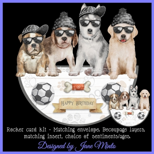 COOL DUDES rocker card - CUP1152420_57683 | Craftsuprint