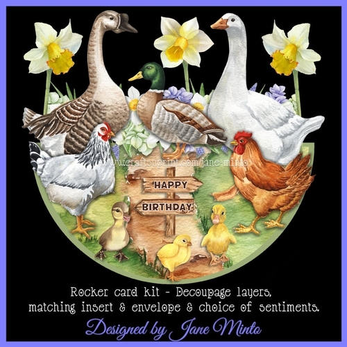 SPRING ON THE FARM rocker card. - CUP1154893_57683 | Craftsuprint