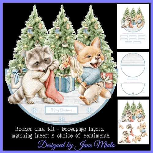 CHRISTMAS MORNING - rocker card - CUP1173369_57683 | Craftsuprint