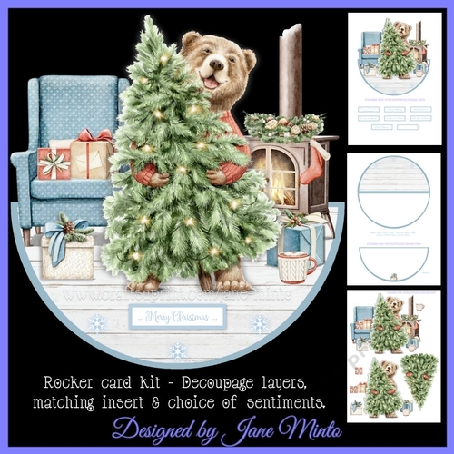 CHRISTMAS TREE - rocker card - CUP1173371_57683 | Craftsuprint