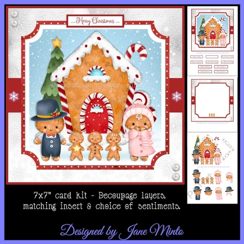 GINGERBREAD FAMILY - CUP1175254_57683 | Craftsuprint
