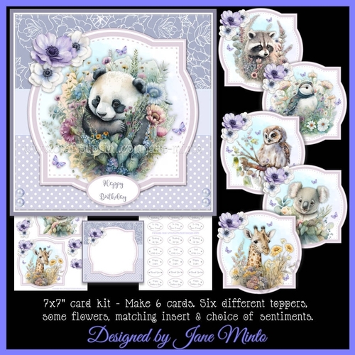 WILD ANIMALS mini kit - SET 1 - CUP1193404_57683 | Craftsuprint