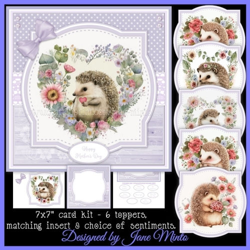 FLOWERY HEDGEHOGS - CUP1201548_57683 | Craftsuprint
