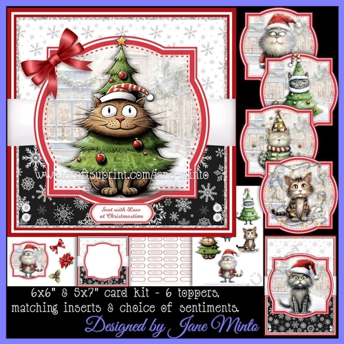 CRAZY CHRISTMAS CATS - CUP1239066_57683 | Craftsuprint